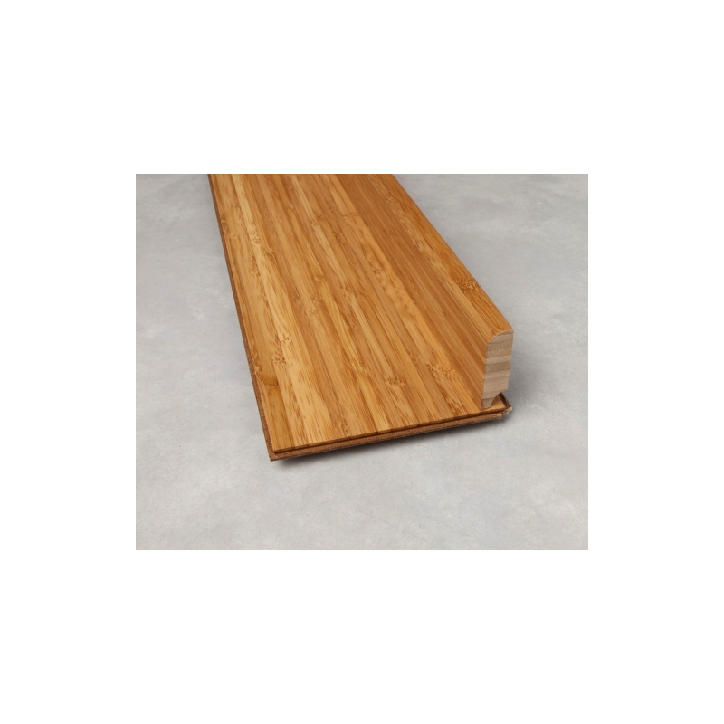 Plinthe massive vernie - vertical caramel 2000x50x15 mm | Mon Parqu...